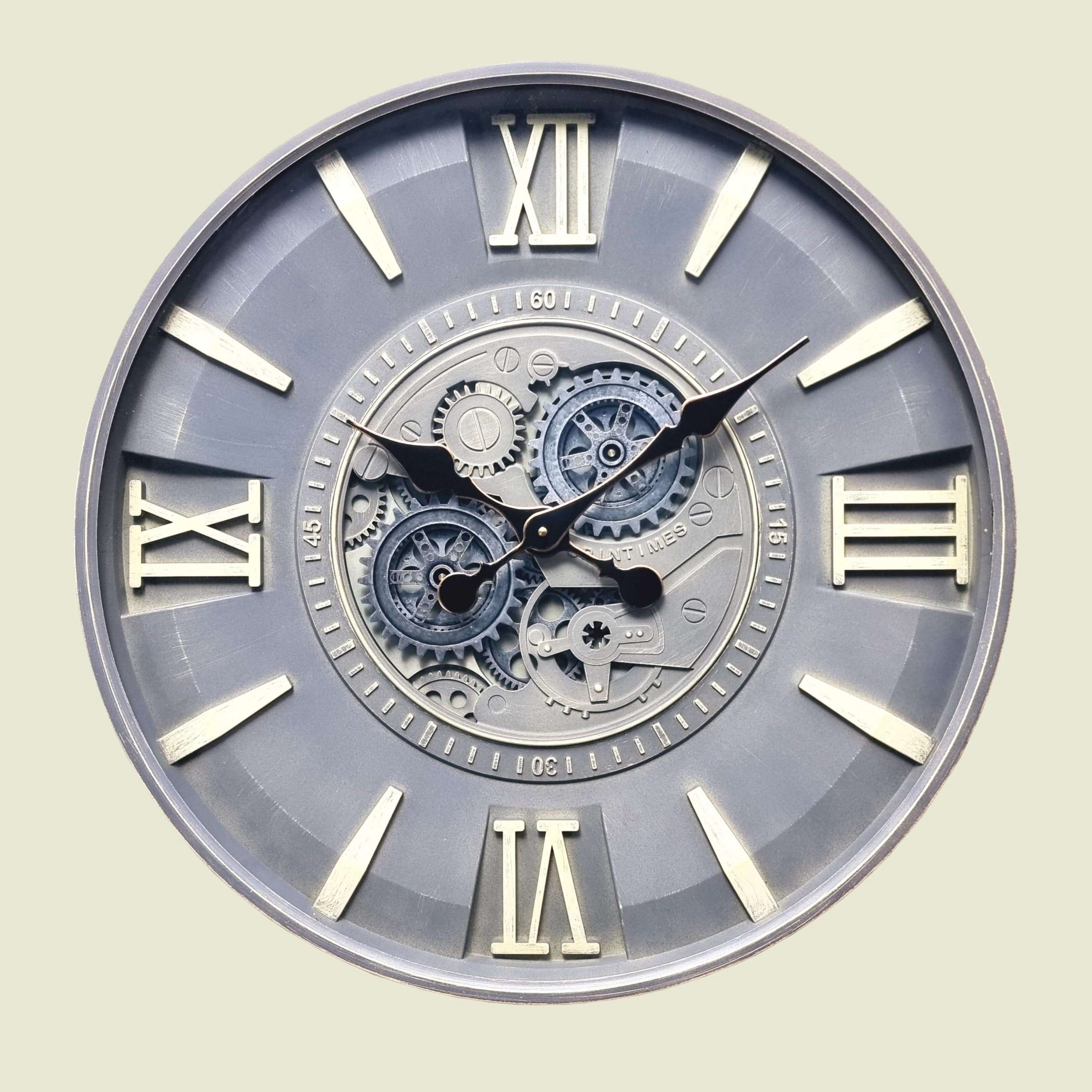Moving Gears Metal Wall Clock - SR-GWC-121 - SR Creations